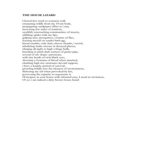 The House Lizard | DOC