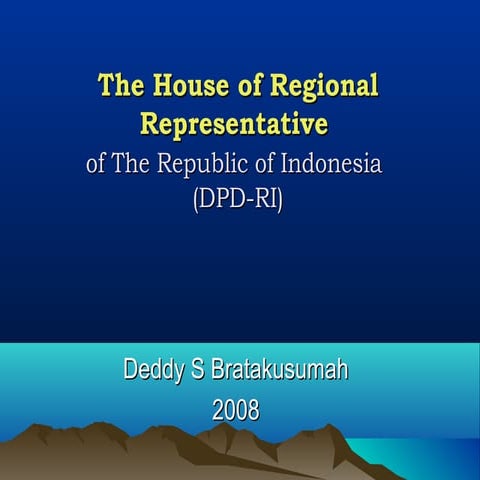 The house of regional representative | PPT