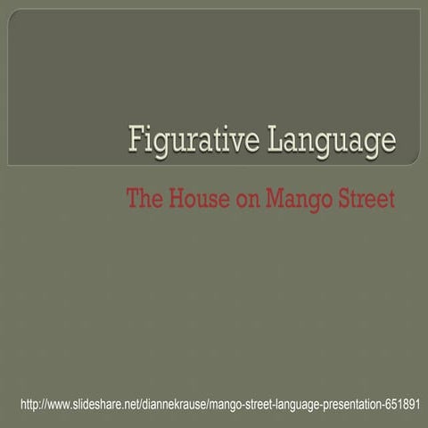 The House on Mango Street figurative language | PPT
