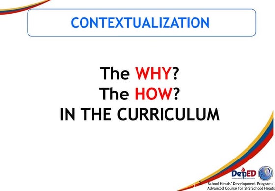 Contextualization and Localization of Learning Resources.pptx | Education
