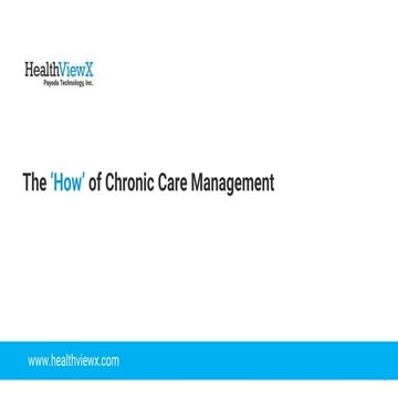The how of chronic care management | PPTX