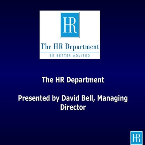 The Hr Dept Presentation For Linkedin 241110 | PPT