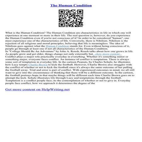 The Human Condition | PDF