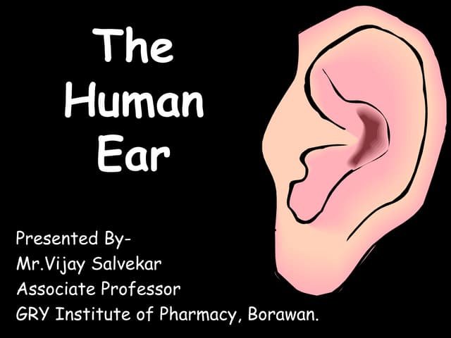 Mechanism of Hearing (presentation) | PPTX