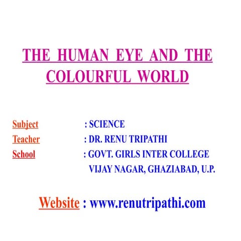 The Human Eye and The Colourful World Class 10 NCERT Science.pptx