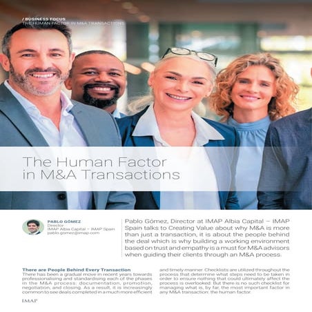 The Human Factor in M&A Transactions | PDF