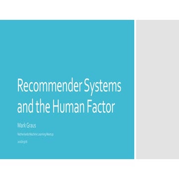 Past, Present & Future of Recommender Systems: An Industry Perspective ...