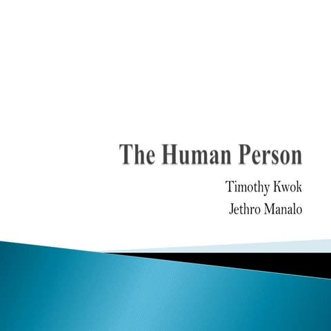 The human person | PPTX