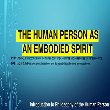 The Human Person as an Embodied Spirit.pptx