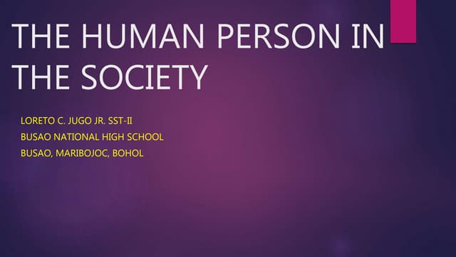 Freedom of the human person | PPTX