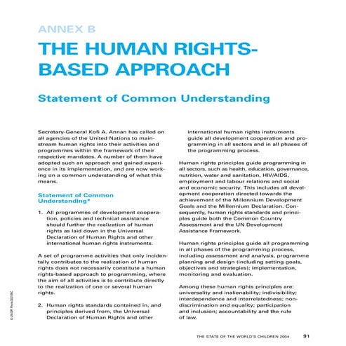 The Human Rights Based Approach Of The UN | PDF