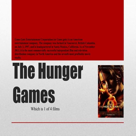 The hunger games case study 2 | PPT