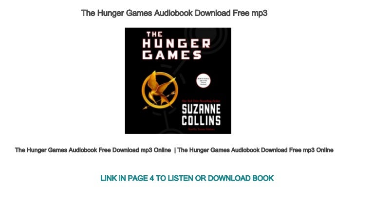 Audiobookhunger Games Special Edition354