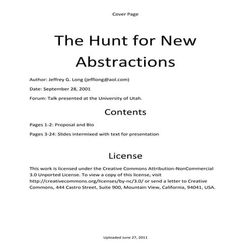 The hunt for new abstractions | PDF