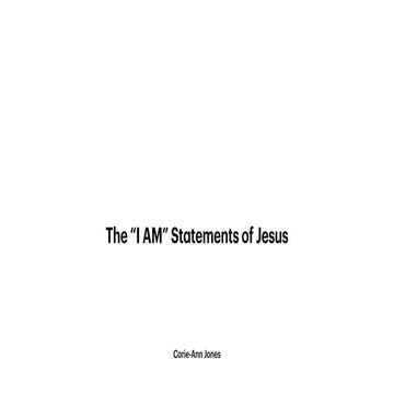 The I AM Statements of Jesus | PDF