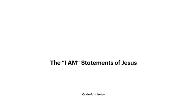 Jesus, The Bread of Life | PPT