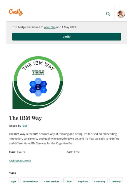 Interview the IBM Way Certification Badge | PDF