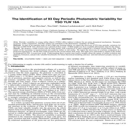 The identification of_93_day_periodic_photometric_variability_for_yso ...
