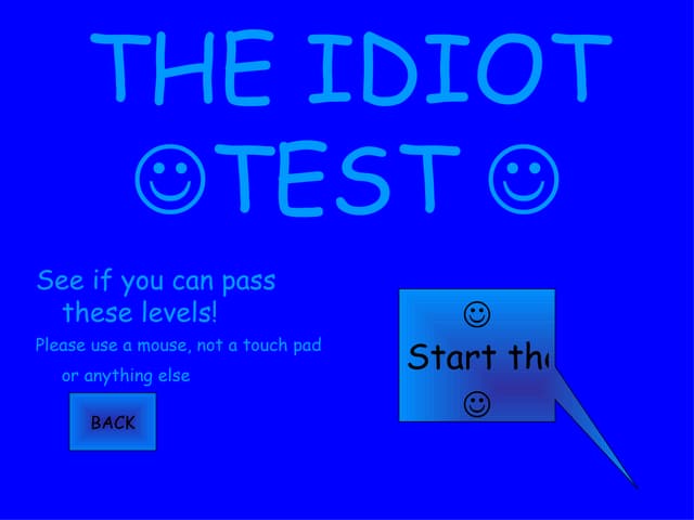 Idiot test | PPTX