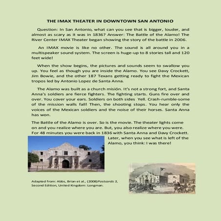 The Alamo Essay | PDF