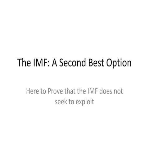 The IMF | PPT