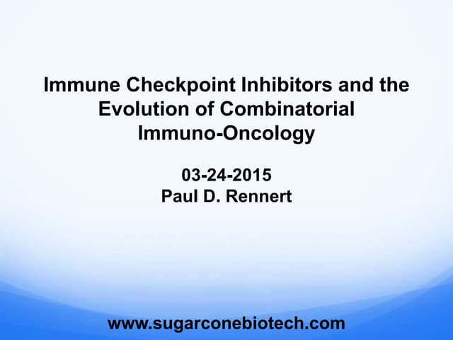 Immunotherapy for cancer | PPTX | Cancer | Diseases and Conditions