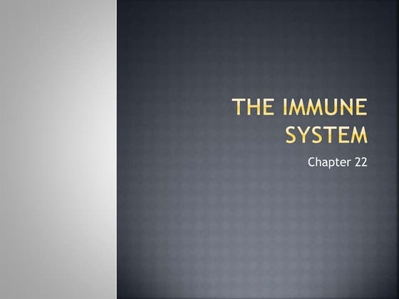 Introduction to Immunology | PPT | Infectious Diseases | Diseases and ...