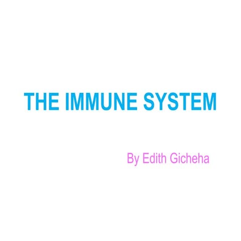 Introduction to immune system | PPT