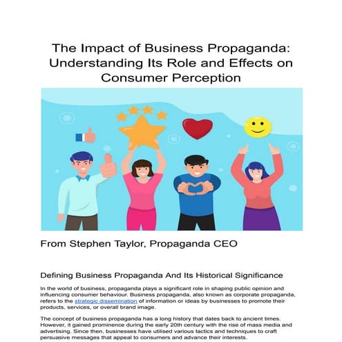 The Impact of Business Propaganda_ Understanding its Role and Effects ...