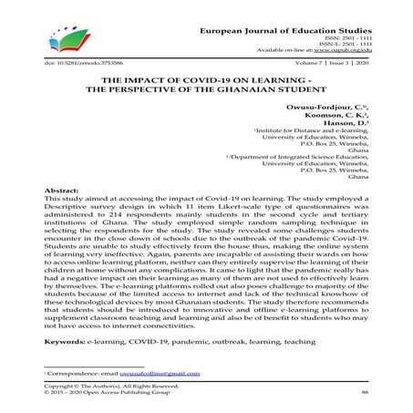 Coherent and comprehensive report in differing viewpoints on an issue ...