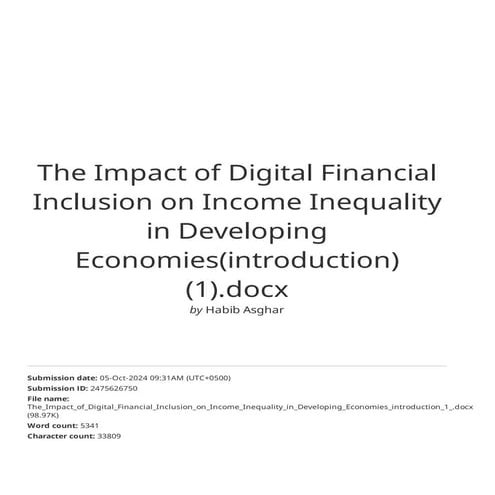 The Impact of Digital Financial Inclusion on Income Inequality in ...