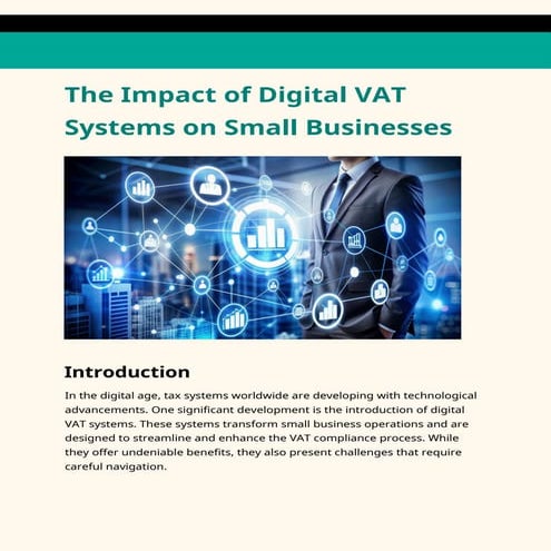 The Impact of Digital VAT Systems on Small Businesses | PDF