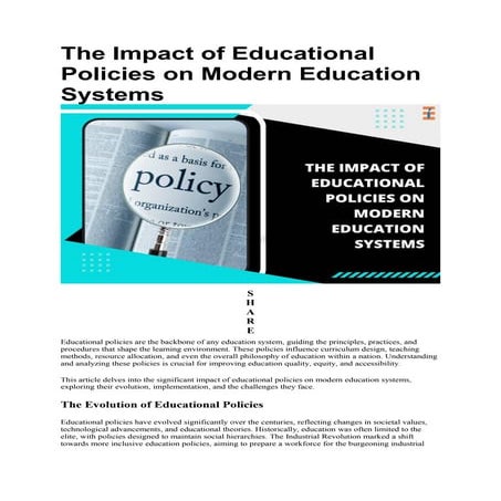 The Impact of Educational Policies on Modern Education Systems.pdf