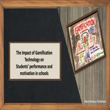 The impact of gamification technology on students' performance ...