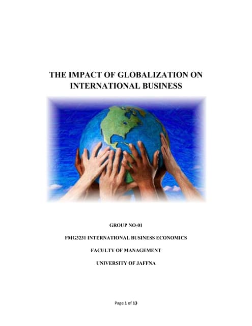 The Impact of Globalization | PPTX