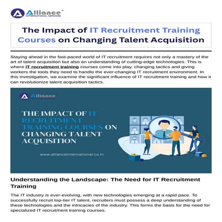 Freshers training | PDF