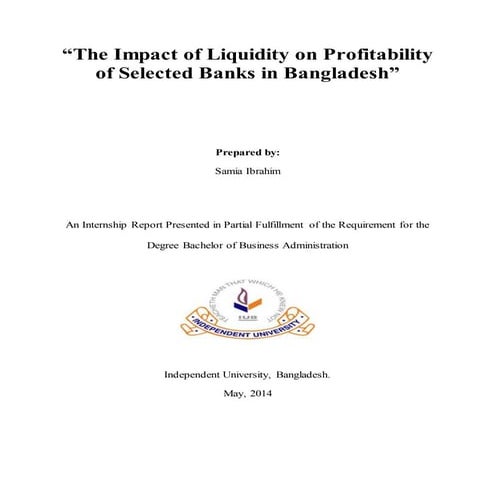 Proposal about the liquidity and profitability of banks.pptx