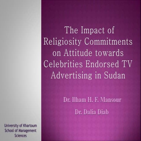 The impact of religiosity commitments on attitude towards celebrities ...