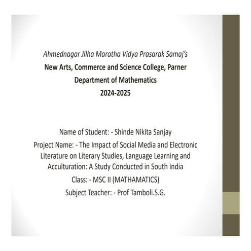 The Impact of Social Media and Electronic Literature on Literary ...