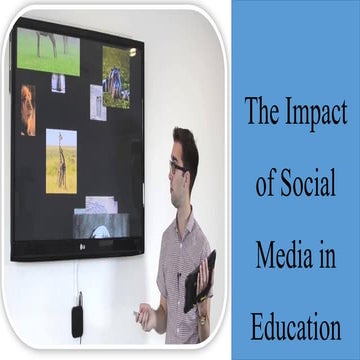 The impact of social media in education | PDF