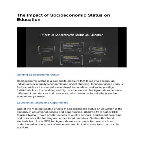 The Impact of Socioeconomic Status on Education.pdf