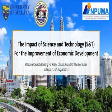 The Impact of Science and Technology (S&T) for the Improvement of ...