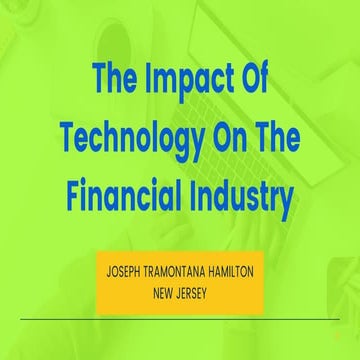 Tech Disruption: Unleashing Innovation in the Financial Industry | PDF