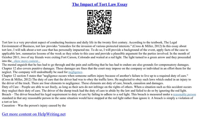 Lecture 10 law of tort | PPT