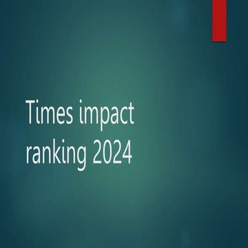 Time's Higher Education Impact Rankings 2021 .pptx