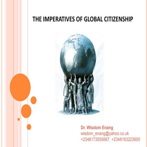 The imperatives of global citizenship | PPTX | Science