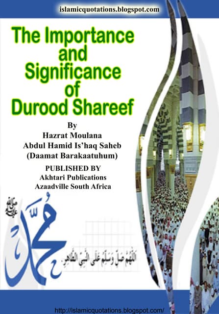 Collection of durood sharief english, arabic translation and transliteration | RTF