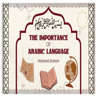 The importance of Arabic language | PDF