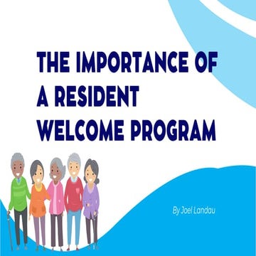 The Importance of a Resident Welcome Program | PDF