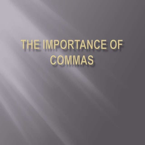 Grammar - Comma Use | PDF